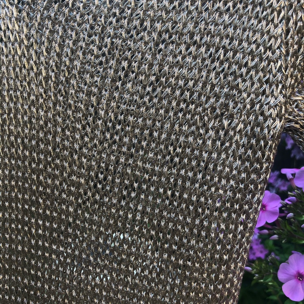 Metal Threaded Sheer Maxi Dress - Gem